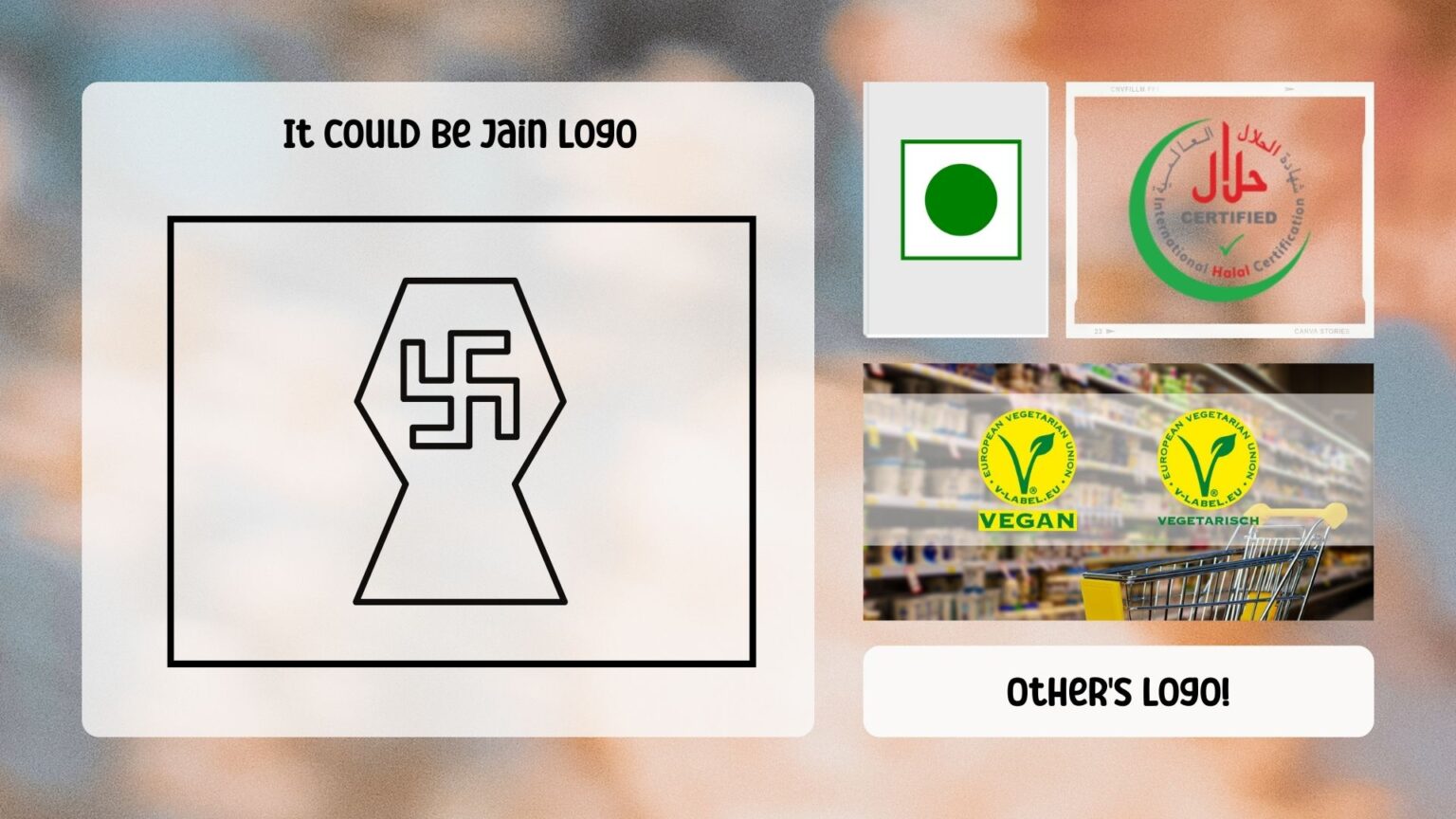 That's why we need the Jain logo on food items?