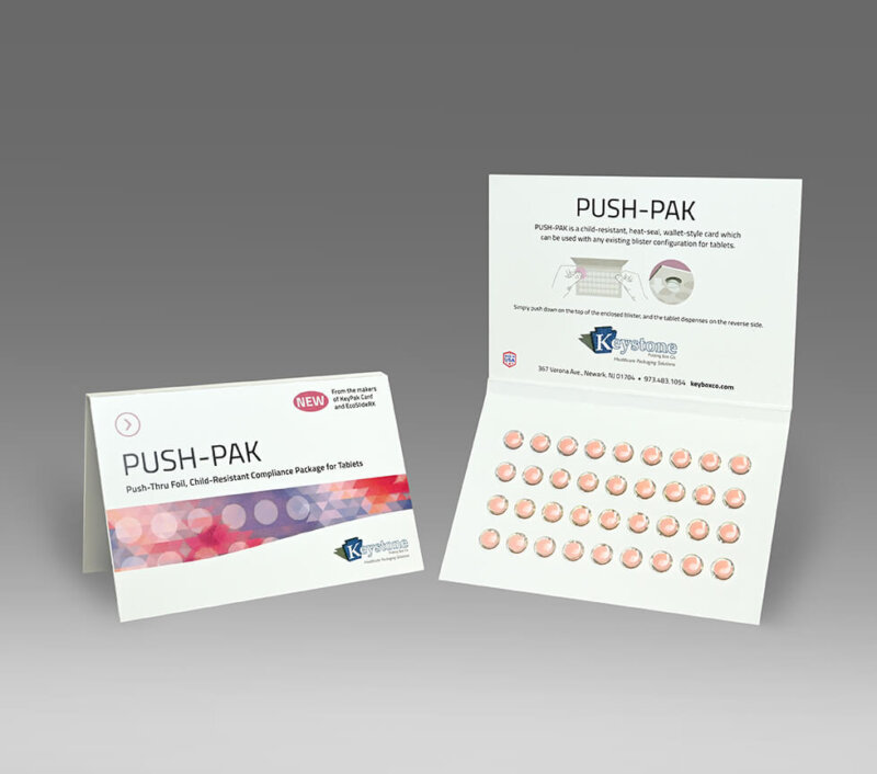 Push-Pak New Child-Resistant Wallet Card for Blisters